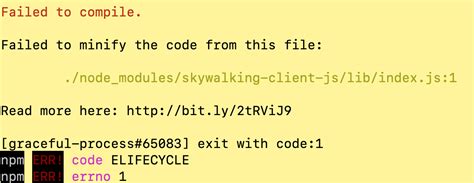 React常见错误 Failed To Minify The Code From This File 《react技术栈⚛️》 极客文档