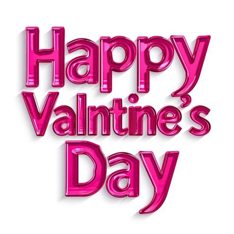 Premium Photo Isolated Vector Letters Happy Valentines Day On A White
