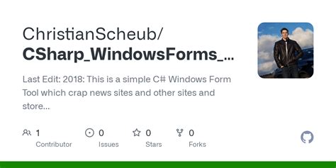 Github Christianscheubcsharpwindowsformsofflinesearch Last Edit 2018 This Is A Simple C