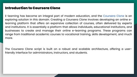 PPT Best Coursera Clone Script In PowerPoint Presentation Free Download ID