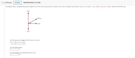 Solved A The Maximum Voltage And The Maximum Current Chegg Com