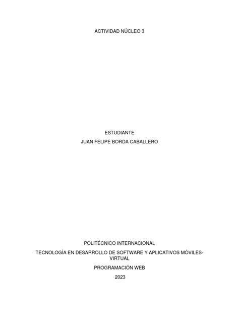 Actividad Núcleo 3 Pdf