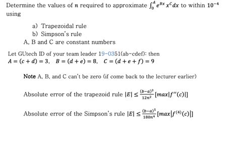 Solved Determine The Values Of N Required To Approximate S Chegg