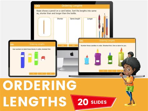 Length Height And Distance Interactive Digital Maths Activity Bundle For Preschool Teaching