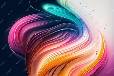 파란색 배경의 다채로운 추상 미술 무료 사진