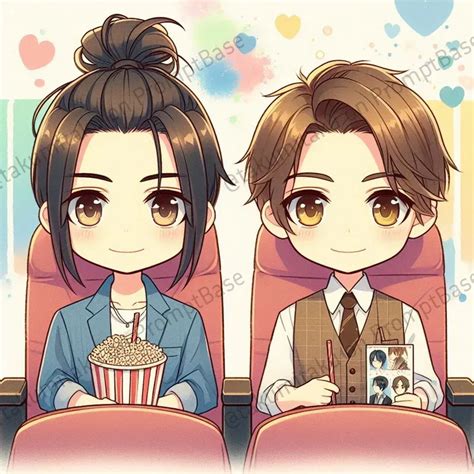 Cute Chibi Bl Couple Moments Yaoi Art Dall·e Prompt Promptbase