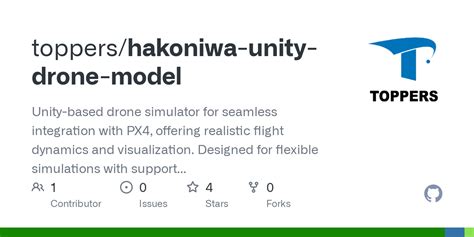 Github Toppers Hakoniwa Unity Drone Model Unity Based Drone Simulator For Seamless