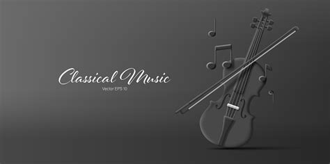 노트가 있는 3d 흑백 검정 바이올린 현대 렌더링 스타일 그림 바이올린에 대한 스톡 벡터 아트 및 기타 이미지 바이올린 0명 3차원 형태 Istock