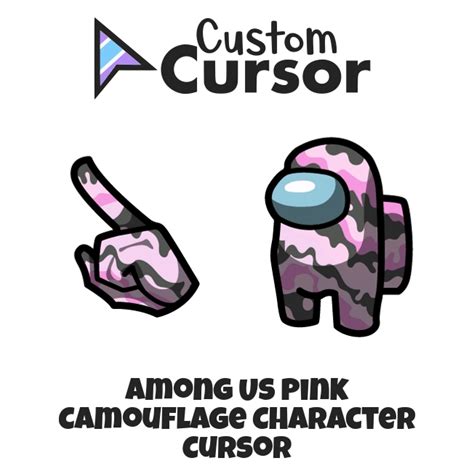 Among Us Pink Camouflage Character Cursor Custom Cursor