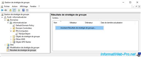 generate a resultant set of policy rsop from a domain controller with