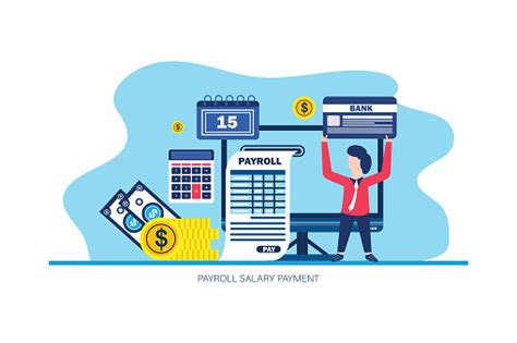 급여 소득 개념 급여 지불 연간 보너스 종이 계산기로 지급 경영자에 대한 스톡 벡터 아트 및 기타 이미지 경영자 경제