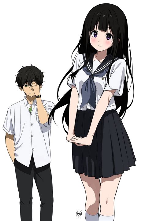 Chitanda Eru And Oreki Houtarou Hyouka Drawn By Mery Yangmalgage Danbooru