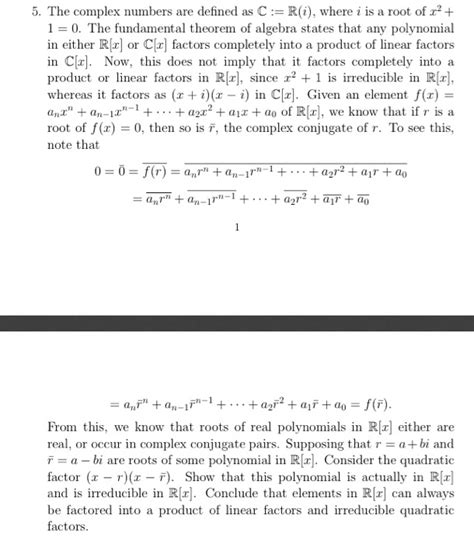 Solved The Complex Numbers Are Defined As C R I Where Chegg