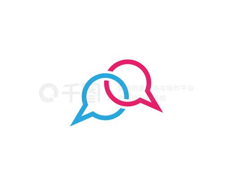 语音气泡图标徽标模板矢量图模板免费下载 eps格式 1500像素 编号37810477 千图网