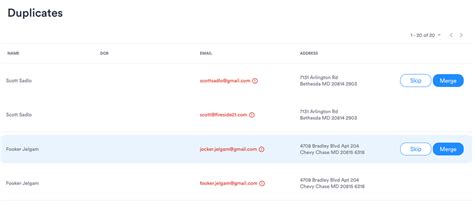Duplicates Report Fireside