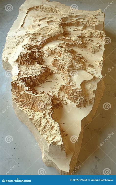 Satellite Scan Of A Desert Landscape With Lidar Gis Data Visualizing Elevation Dunes And