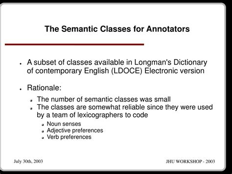 ppt semantic annotation week 3 powerpoint presentation free