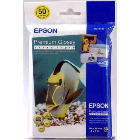 Buy Epson Premium Glossy Photo Paper 10x15cm 50 Sheets White Online in ...