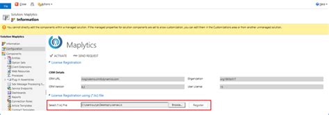 register maplytics license in your dynamics crm microsoft dynamics 365 crm tips and tricks