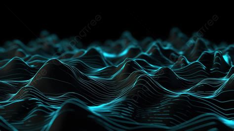 Modern Dark Gradient Background With Abstract Blue And Black Light Pattern In 3d Render Light