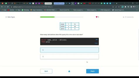 15 Data Types Introduction To Sql Sololearn Youtube