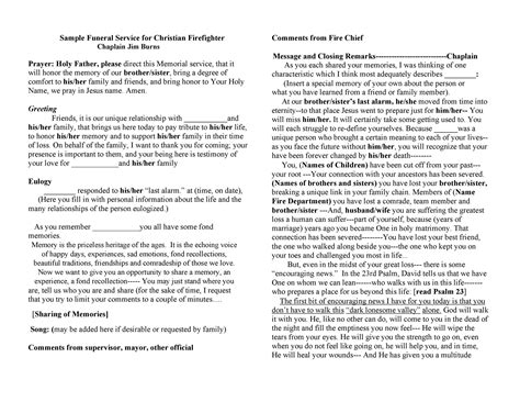 47 Free Funeral Program Templates In Word Format Templatelab