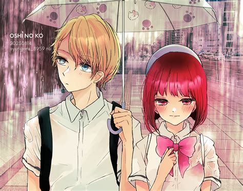 Arima Kana And Hoshino Aquamarine Oshi No Ko Drawn By Yurigera Danbooru