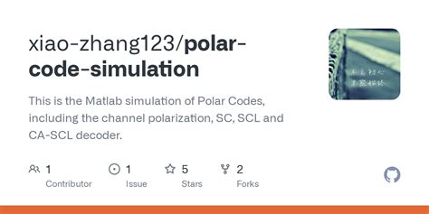 Github Xiao Zhang123polar Code Simulation This Is The Matlab