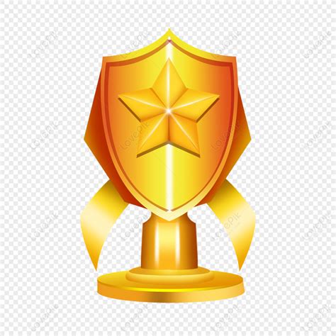 황금 트로피 메달 Png 일러스트 무료 다운로드 Lovepik