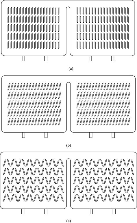 Oblique Fin Arrangement A Inline B Incline C Louvered Download Scientific Diagram