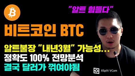 비트코인 Btc 긴급 알트불장 3월 미뤄질수 있다 정확도 100 전망분석 결국 달러가 꺾여야 해결되나 일본 금리인상 코인시황 Youtube