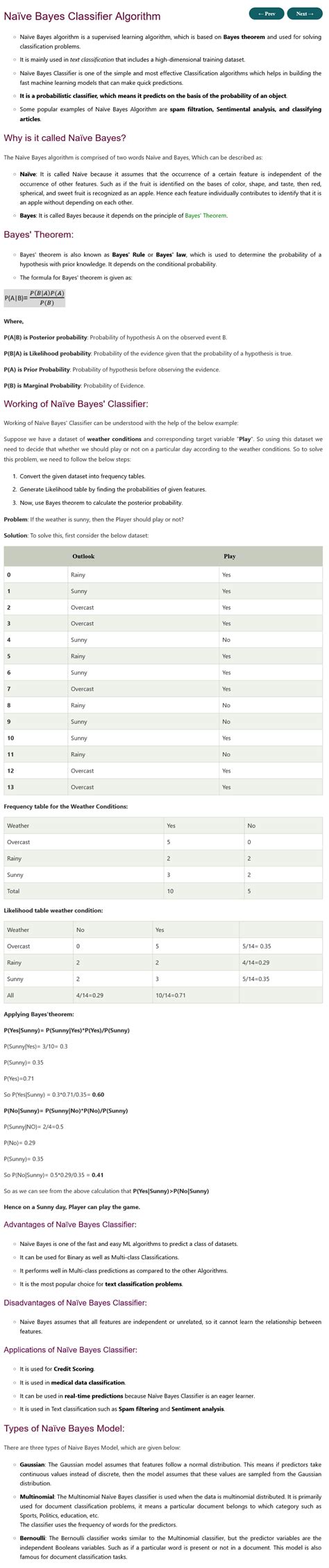 Naive Bayes Classifier Spherical And Sweet Fruit Recognized An Apple