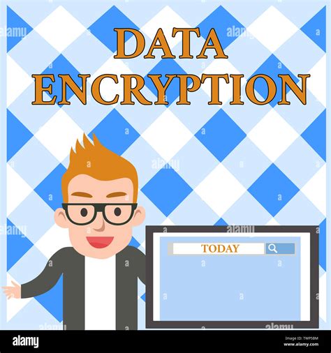 conceptual hand writing showing data encryption concept meaning