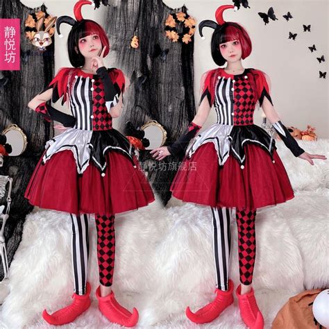 【萬圣節】 萬圣節cos服 萬圣節服飾 萬圣節成人小丑女套裝 馬戲團 魔術表演cosplay服裝 魔女舞臺裝扮服 蝦皮購物