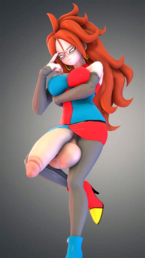 Rule 34 1futa 2018 3d Adjusting Glasses Android 21 Android 21 Human Arm Sleeves Asymmetrical