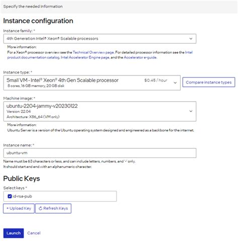 Manage Instance Developer Cloud Docs Documentation