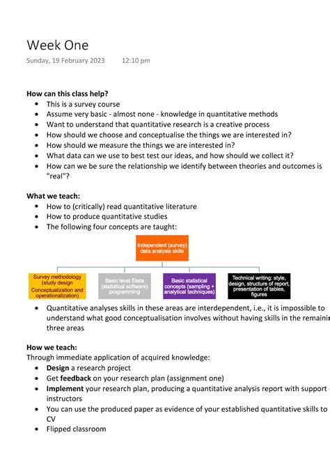 Week One Week One Lecture Notes 2023 How Can This Class Help This Is A Survey Course