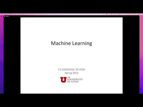 Free Video Perceptron Algorithm And Mistake Bound Theorem Lecture 9 From Uofu Data Science