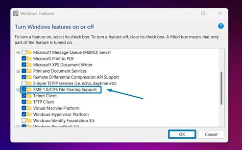 Enable Smb 10cifs File Sharing Support In Windows 11