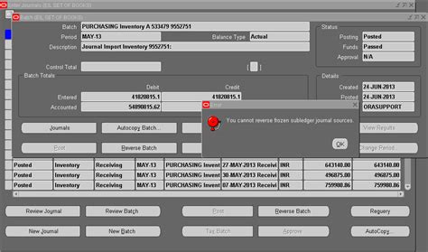 An Oracle Apps Blog You Cannot Reverse Frozen Subledger Journal Sources