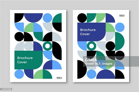 추상적인 기하학적 그래픽을 사용한 브로셔 커버 디자인 템플릿 Clyde System Ipsumco 시리즈 0명에 대한 스톡 벡터 아트 및 기타 이미지 Istock