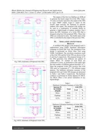 A Modified Design Of Test Pattern Generator For Built In Self Test Applications PDF
