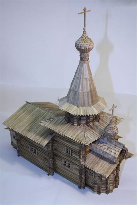 Купить 1001 сборная деревянная модель Спасская церковь СВ Модель ...