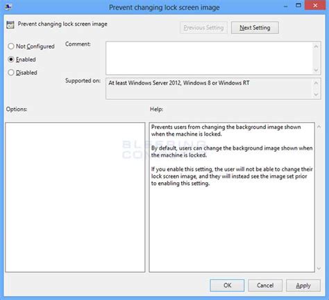 Disable The Ability To Change The Lock Screen Background In Windows