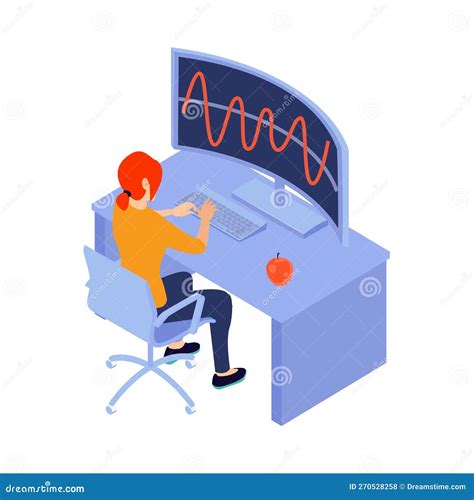 Isometric Programmers Wave Composition Stock Vector Illustration Of Profession Support 270528258