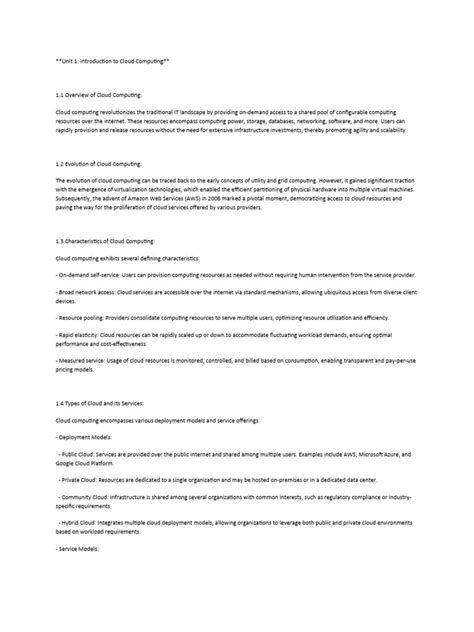 Cloud Computingnotes Pdf Cloud Computing Virtualization