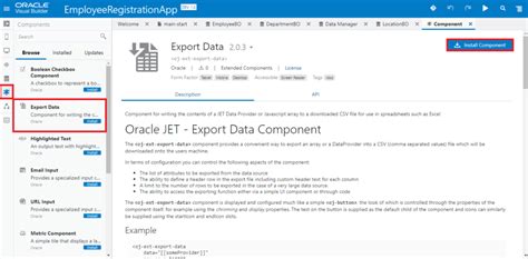 How To Export Business Data And Visual Builder Cloud Service Vbcs