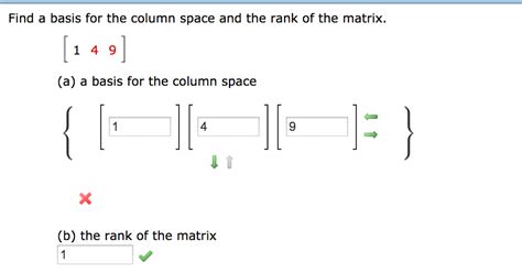Solved Find A Basis For The Column Space And The Rank Of The