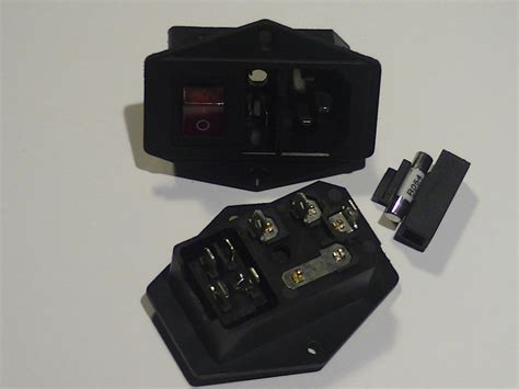 Iec Inlet Complete With Switch And Fuse Holder Valvesnmore