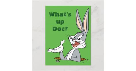 Whats Up Doc™ Bugs Bunny™ Rabbit Hole Postcard Zazzle